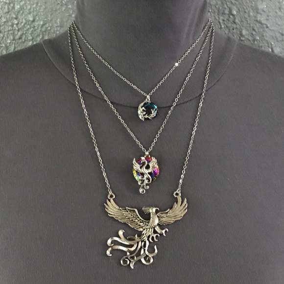 Hand Crafted | Jewelry | Rising Phoenix Silver Handmade 3layer ...